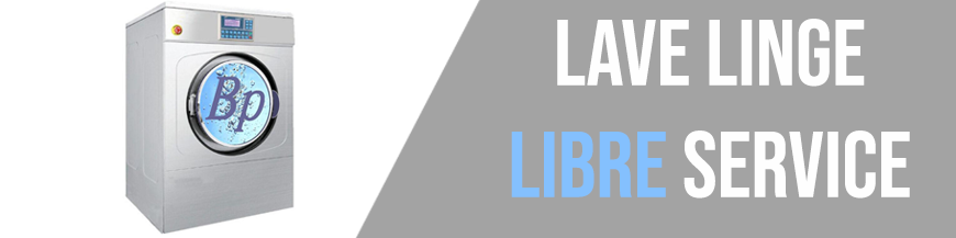 Lave-linge libre service professionnel pour laverie - Blanchisserie Pro